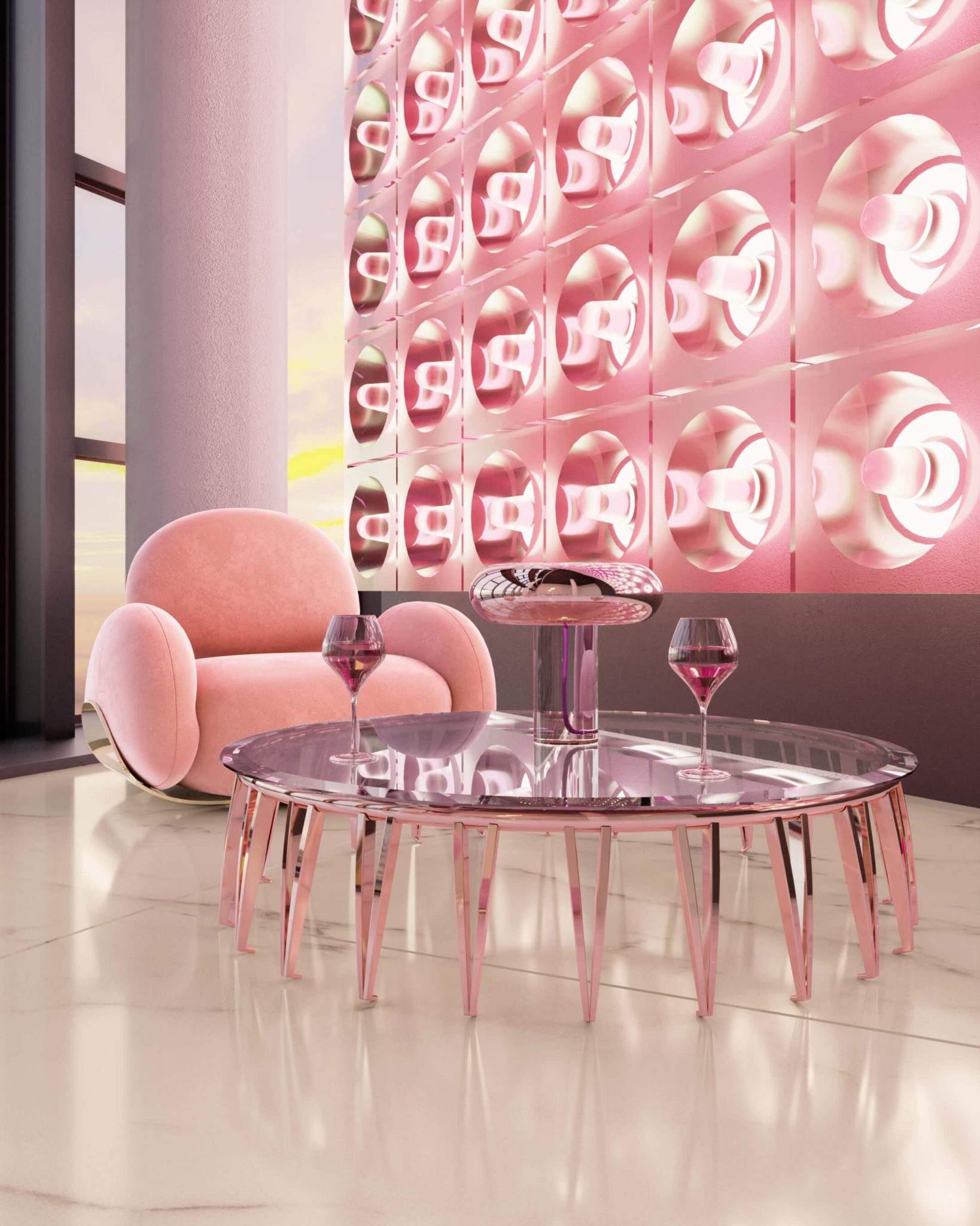 A LUXURY BAR FULL OF PINK SHADES – Room by Room