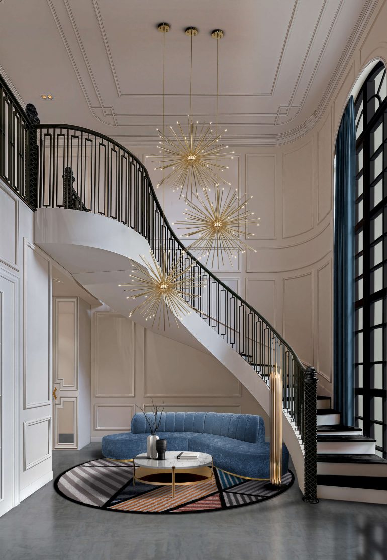 DISCOVER THE LUXURY HALLWAY OF THIS MANSION